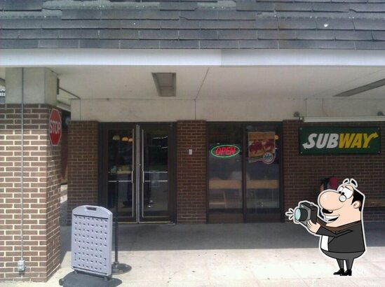 Menu at Subway fast food, West Point, AAFES Post Exch