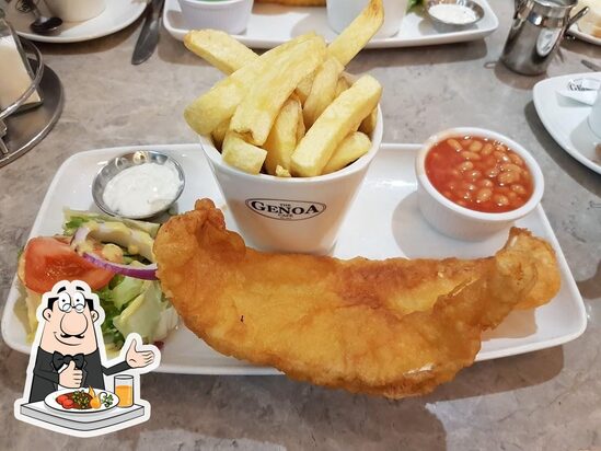 Menu at The Genoa cafe, Warrenpoint