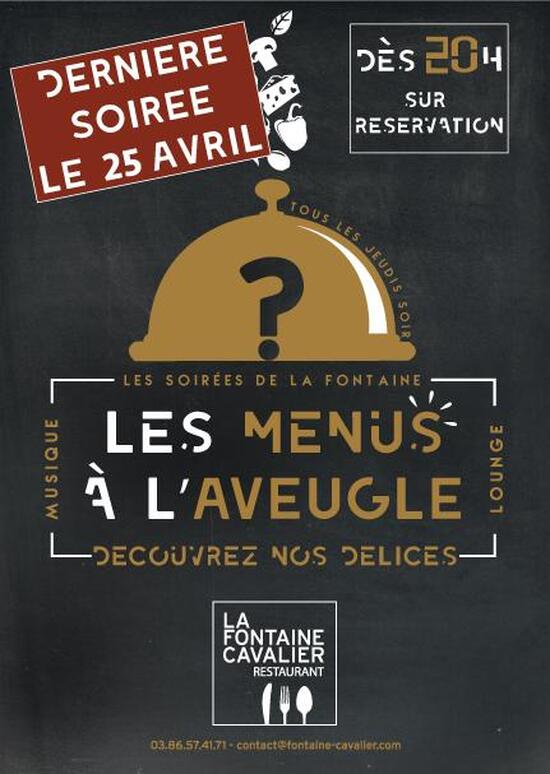 Menu at La Fontaine Cavalier restaurant, Varennes-Vauzelles