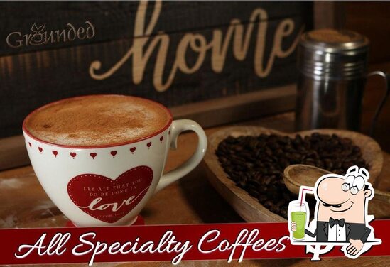 Menu at Grounded Coffee Shop and Bookstore cafe, Belen