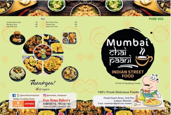 Menu at Mumbai Chai Paani, Ranchi