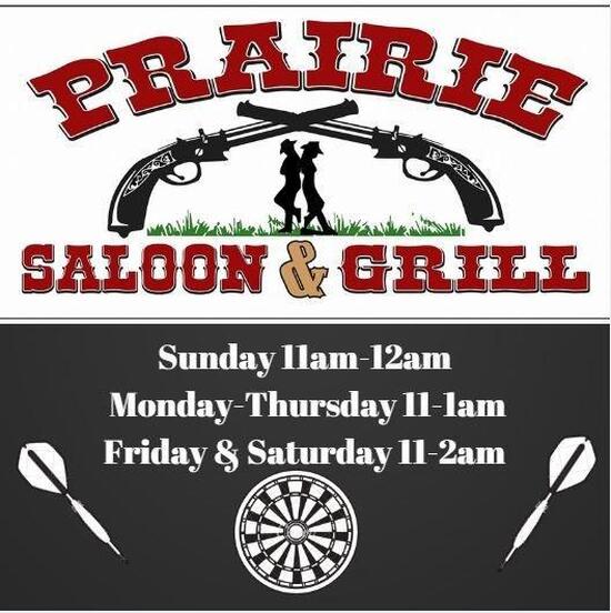 Menu at Prairie Saloon & Grill pub & bar, Kasota
