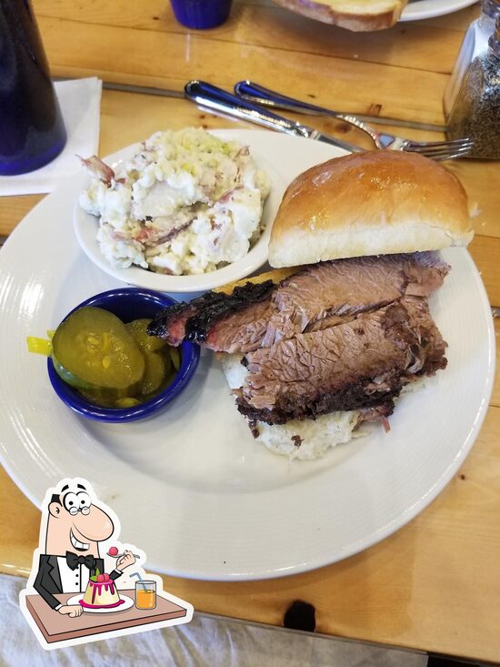 Menu at 'cue Barbecue, Buford