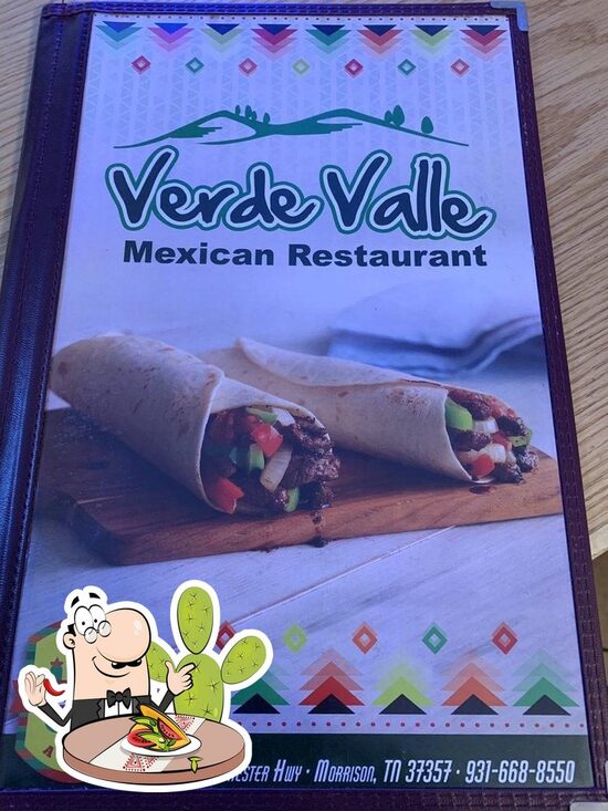 Menu at VALLE VERDE restaurant, Morrison