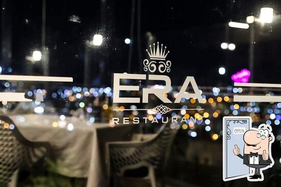 Menu at Restaurant Era - Pejë, Kosovo