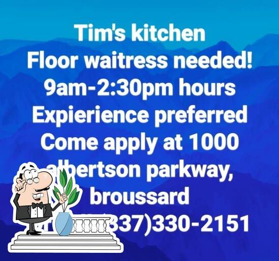 Tim's Kitchen, Broussard - Restaurant menu, prices and reviews