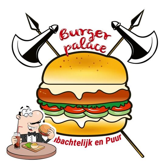 Menu at Burger Palace, Groningen, Zonnelaan 263
