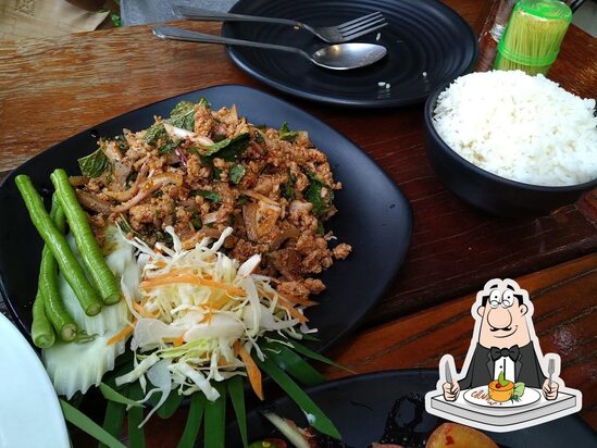 Menu at ร้านตำแซ่บในสวน restaurant, Rayong