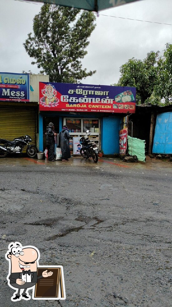 Menu at Saroja canteen, Gudalur