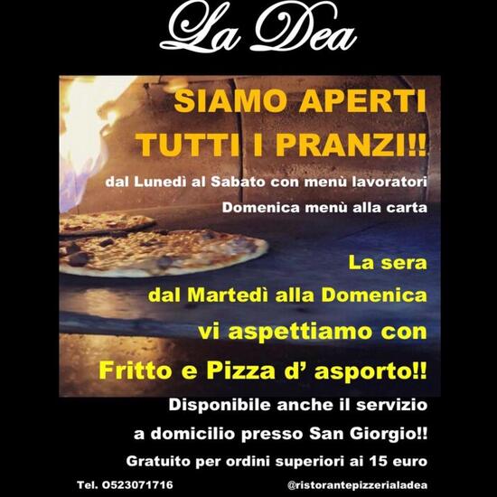 La Dea Ristorante Pizzeria, San Giorgio Piacentino - Menu e recensioni ...