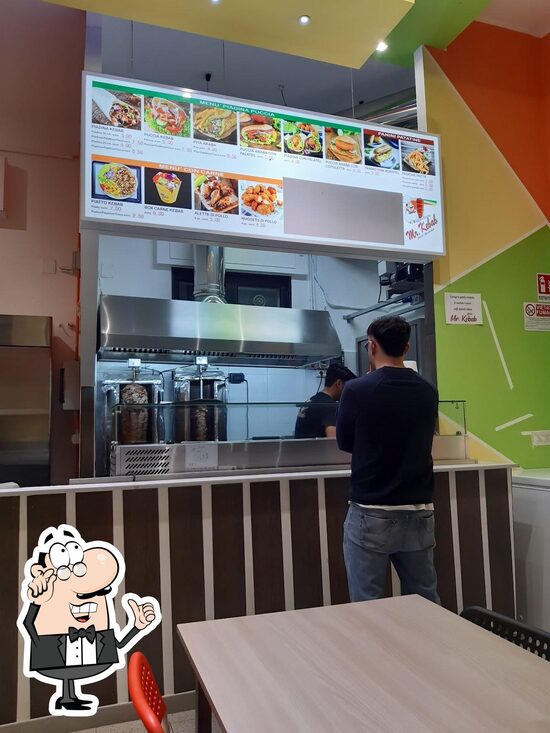 Menu at Mr. Kebab restaurant, Matera