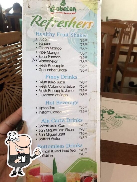 Menu at Cabalen Plus SM Mall of Asia restaurant, Pasay
