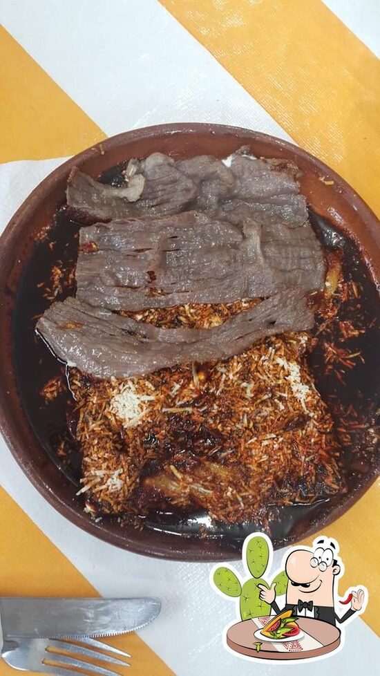 Menu at Manjar del Sur restaurant, Mexico City