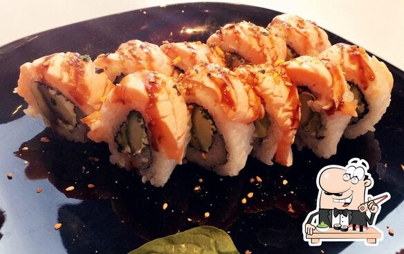 Menu at Naruto sushi restaurant, Stockholm