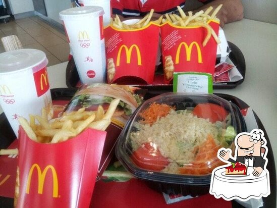 Menu at McDonald's restaurant, Aswan, Kornish Al Nile