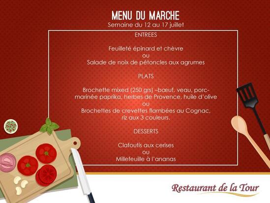 Menu au L'Entre-Soi restaurant, Rombas
