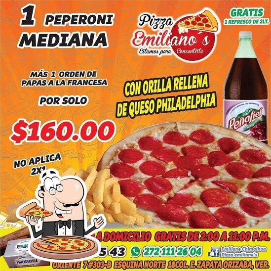 Pizza Emiliano's, Orizaba - Menú del restaurante, precios y reseñas