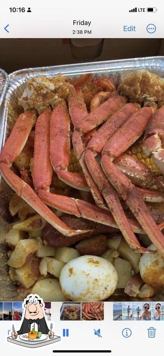 Menu at Fresh Box Seafood restaurant, Daytona Beach