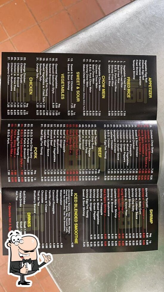 Menu at Mr You Express restaurant, Riverside, La Sierra Ave