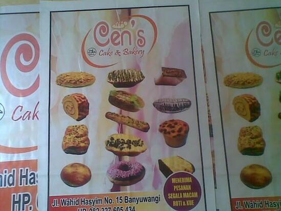 Menu at Cen's Cake & Bakery, Banyuwangi