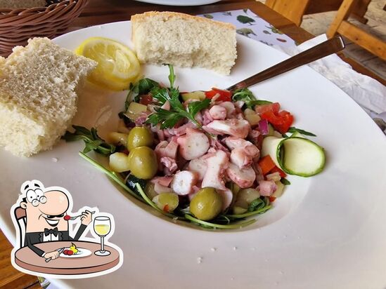 Menu at Pod Hrastom restaurant, Novalja