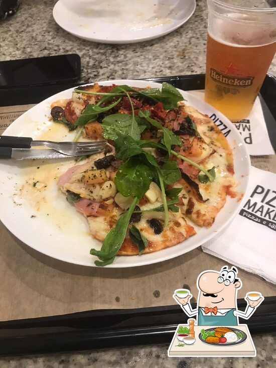 Menu at Pizza Makers restaurant, São Paulo, Shopping Metrô Santa Cruz