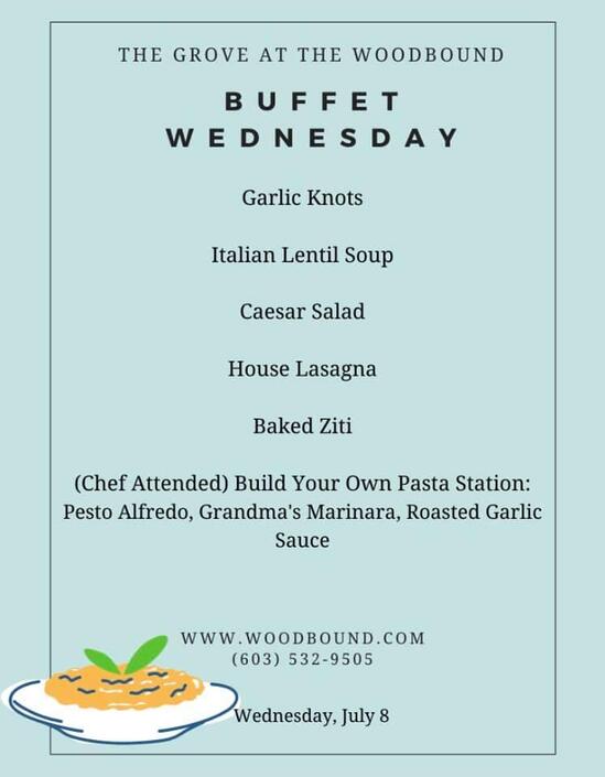 Menu at The Grove At Woodbound Inn restaurant, Rindge