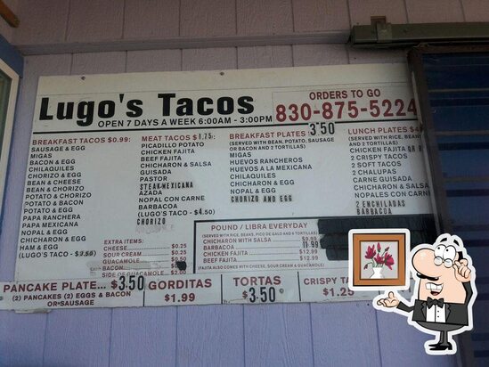 Lugo's Tacos, Luling - Restaurant menu, prices and reviews