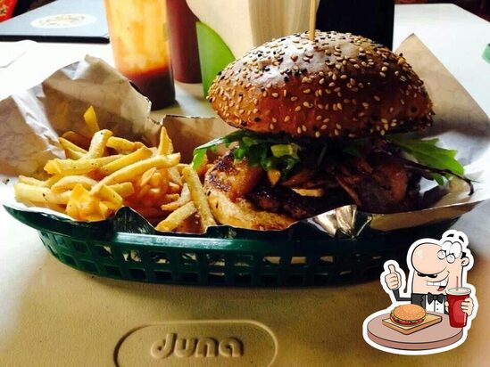 Menu at Rock & Roll Burgers restaurant, Hermosillo