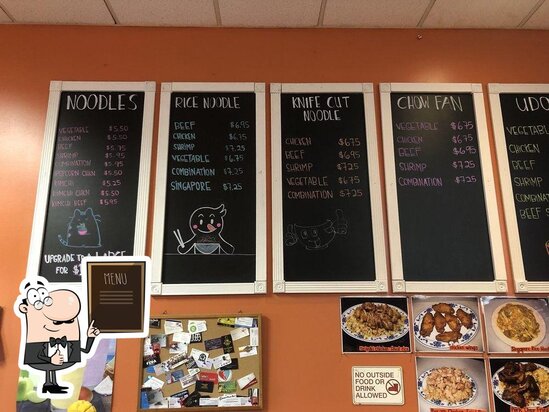 Menu at Boba Cafe, Riverside, University Ave