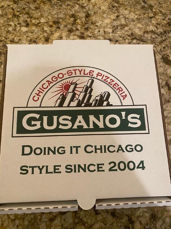 Menu at Gusano’s Chicago-Style Pizzeria, Little Rock