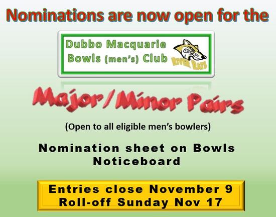 Menu at Macquarie Club, Dubbo