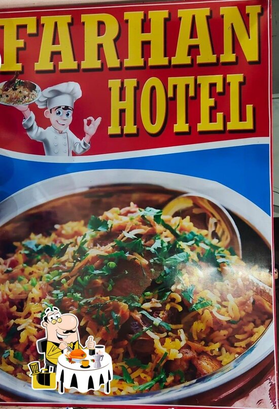 Menu at Farhan hotel, Jadcherla