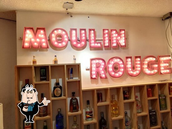 Menu at Moulin Rouge cafe, Bogotá