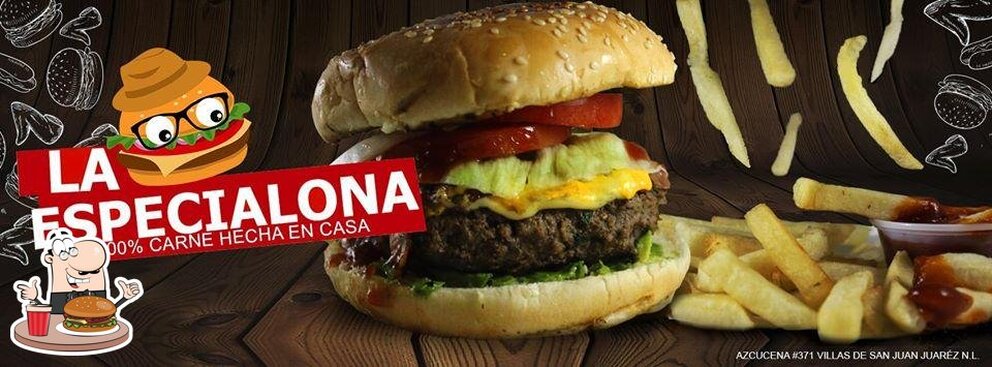 Carta del restaurante El Burger, Juárez