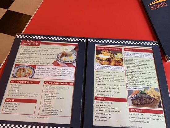 Menu at Route 66 Diner restaurant, Lapu-Lapu City