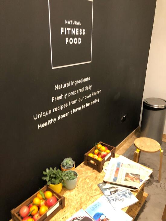 Menu at Natural Fitness Food restaurant, London, 67 Brewer St