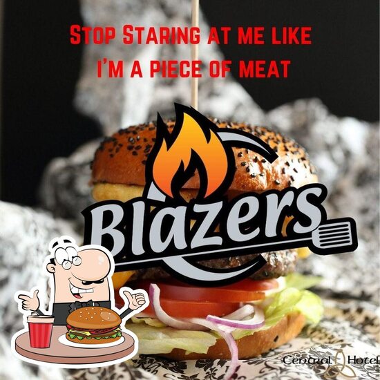 Menu at Blazers restaurant, Donegal