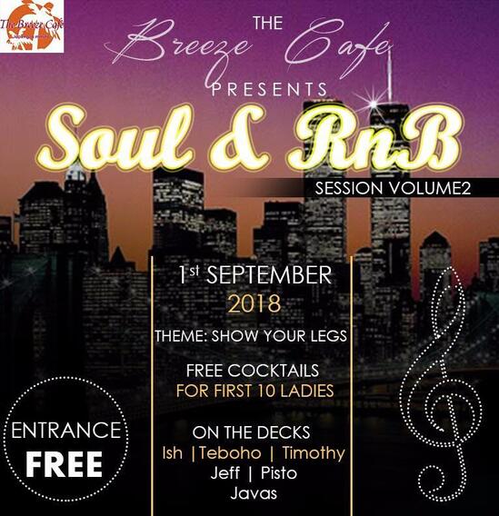 Menu at the breeze cafe, Vereeniging
