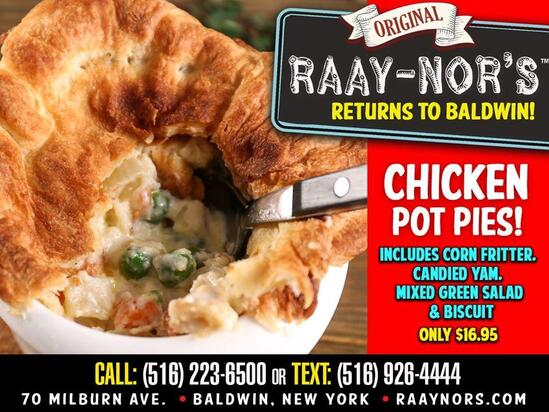 Menu at Raay-Nor's Famous Chicken restaurant, Baldwin
