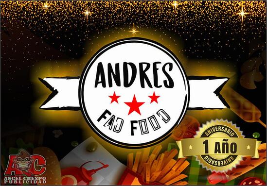 Menu at Andres fast food, Barranquilla