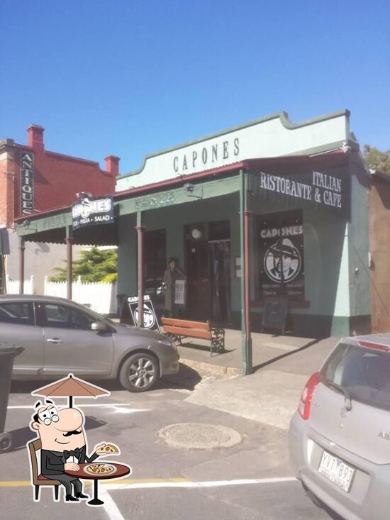 Menu at Capones Pizza Restaurant, Castlemaine