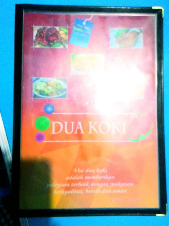 Menu at DUA KOKI BEBEK TALIWANG restaurant, Mataram