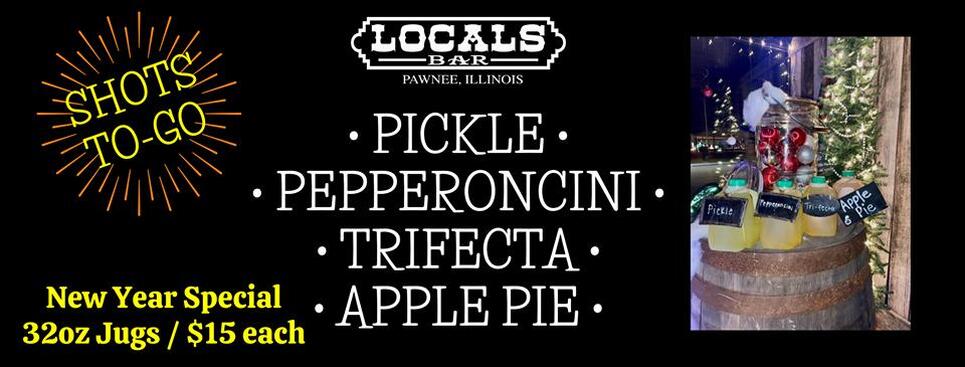 Menu at Locals Jo & KM Corporation pub & bar, Pawnee