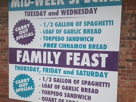 La Gondola Spaghetti House North in Decatur - Restaurant menu and reviews