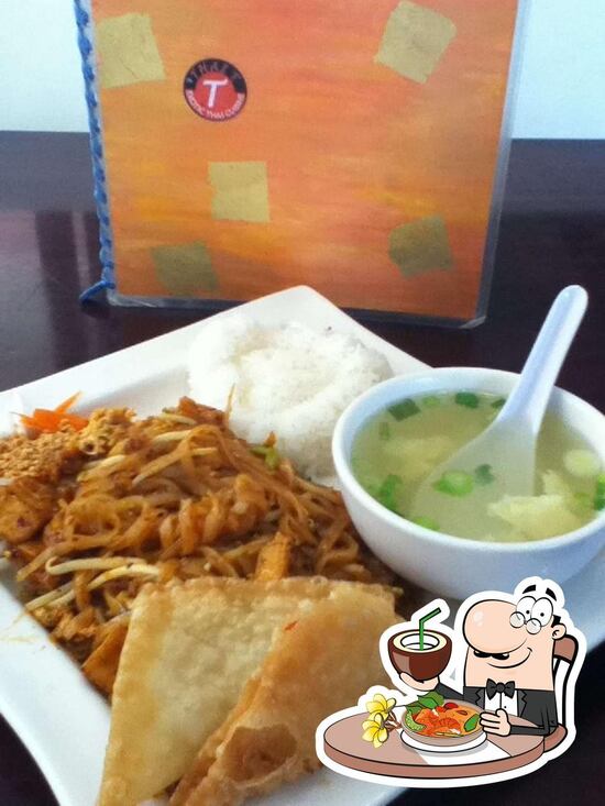 Menu at Thai T restaurant, Fontana