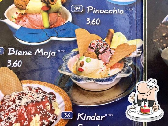 Menu at Eiscafe Rialto, Halle (Saale)