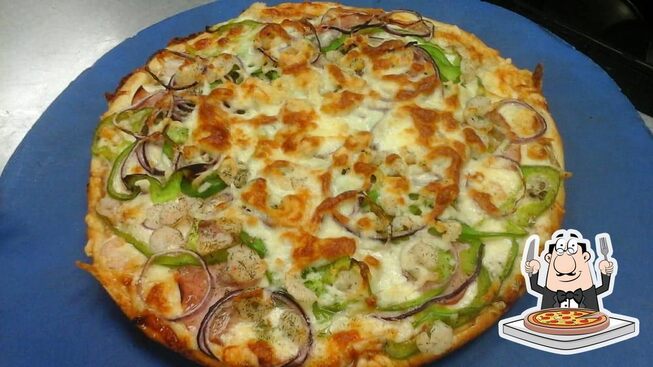 Menu at Mad Greek pizzeria, Olds