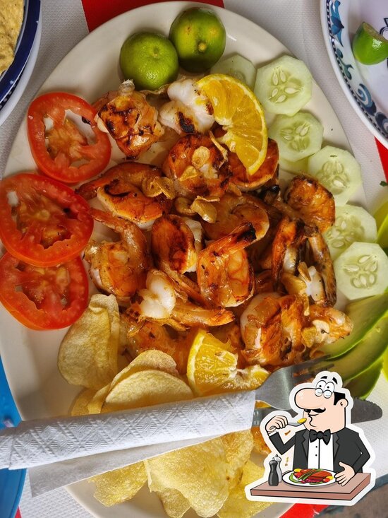 Menu at Mariscos "Melquiades" restaurant, Jilotepec de Molina Enríquez