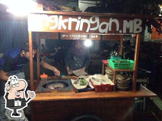 Menu at angkringan MB, Palembang
